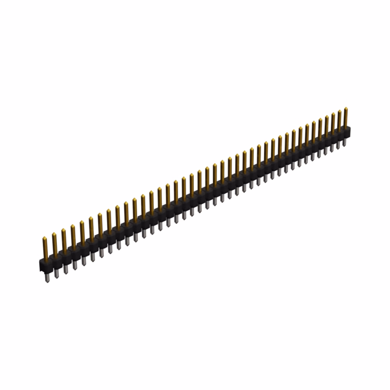 KK 254 PCB Header, Through Hole, Breakaway, Vertical, 40 Circuits, Gold (Au) Flash Plating, Bag Packaging, Lead-Free for sale