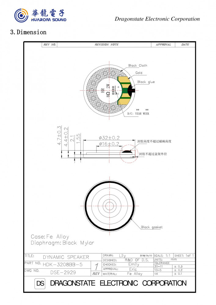 HDK-3208BB-5 reliability test page