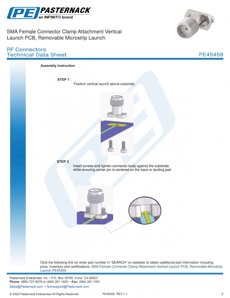 PE45459 datasheet page 3