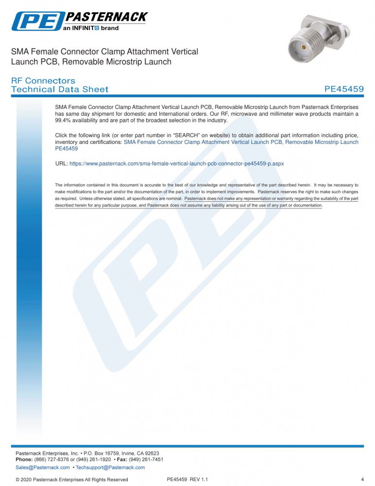 PE45459 datasheet page 4