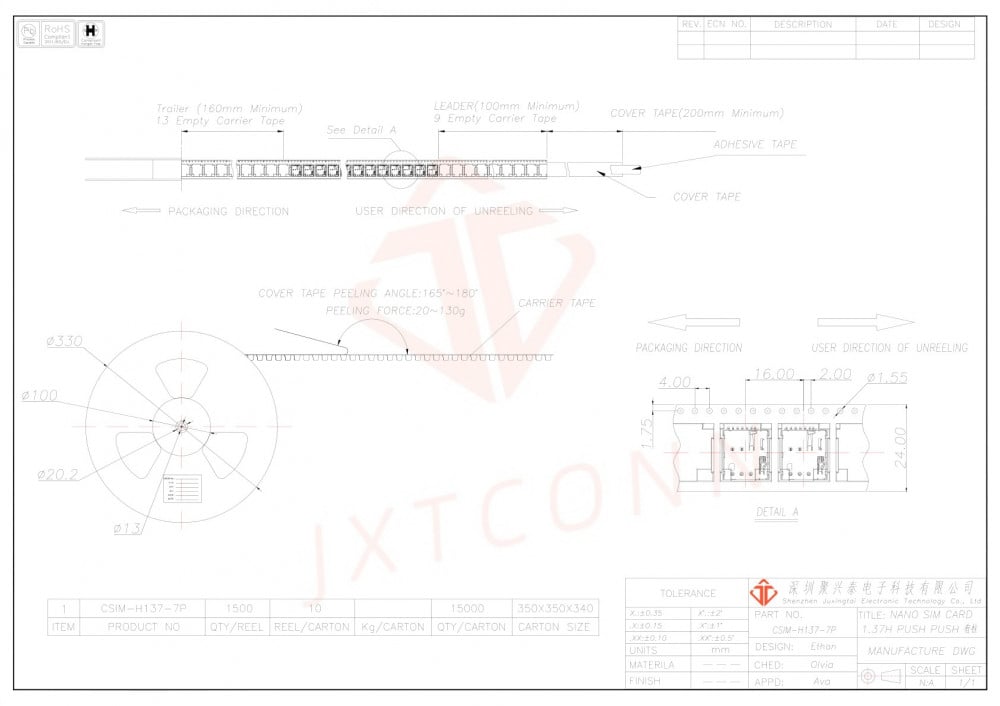 CSIM-H137-7P manufacturer drawing page 2