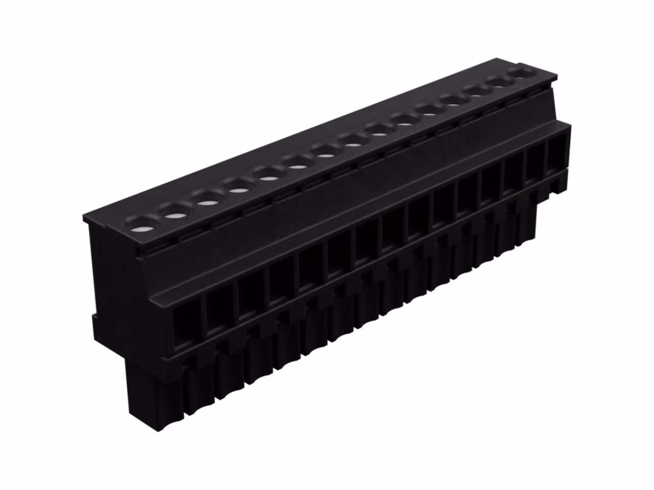 3.50mm Pitch Eurostyle Vertical Plug, with Reverse Imprinting, Rear Wire Entry, Black, 15 Circuits for sale