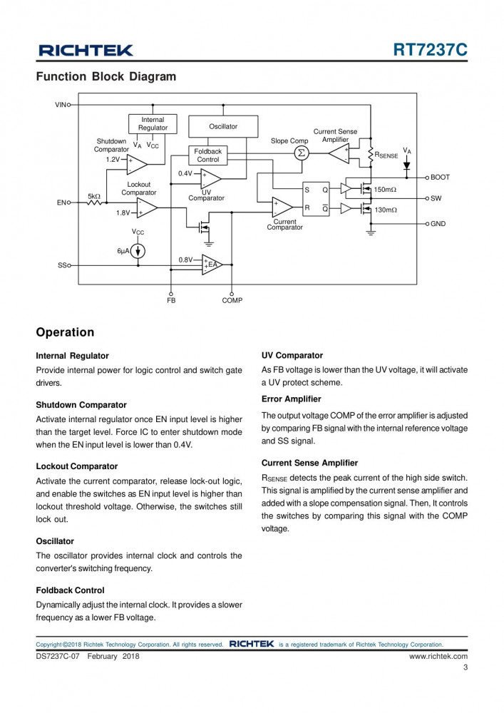 RT7237C datasheet page 3