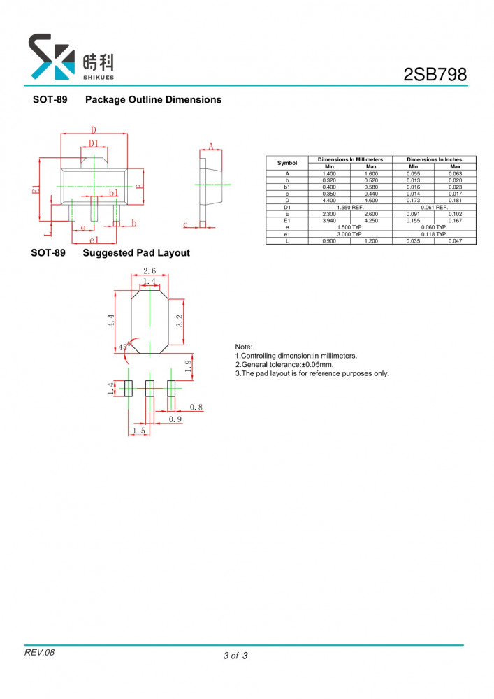 2SB798 datasheet page 3