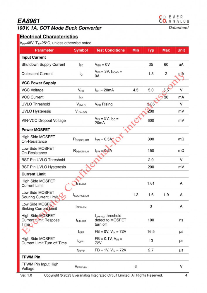 EA8961SCR datasheet page 4