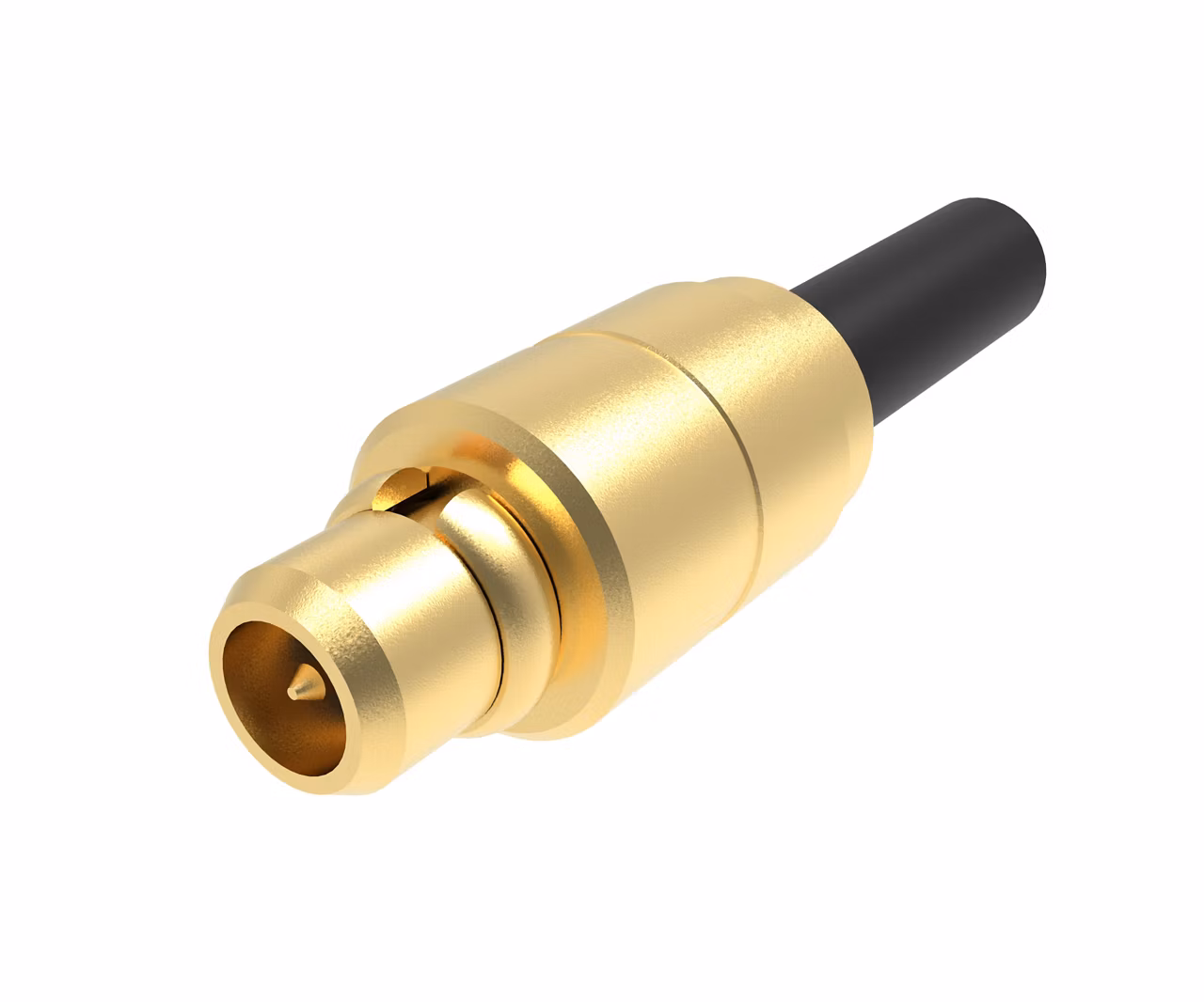 MMCX Jack, Straight, Bulkhead Rear Mount, RG-316/174/188, with Nut and Lockwasher, Tray, 50 Ohms