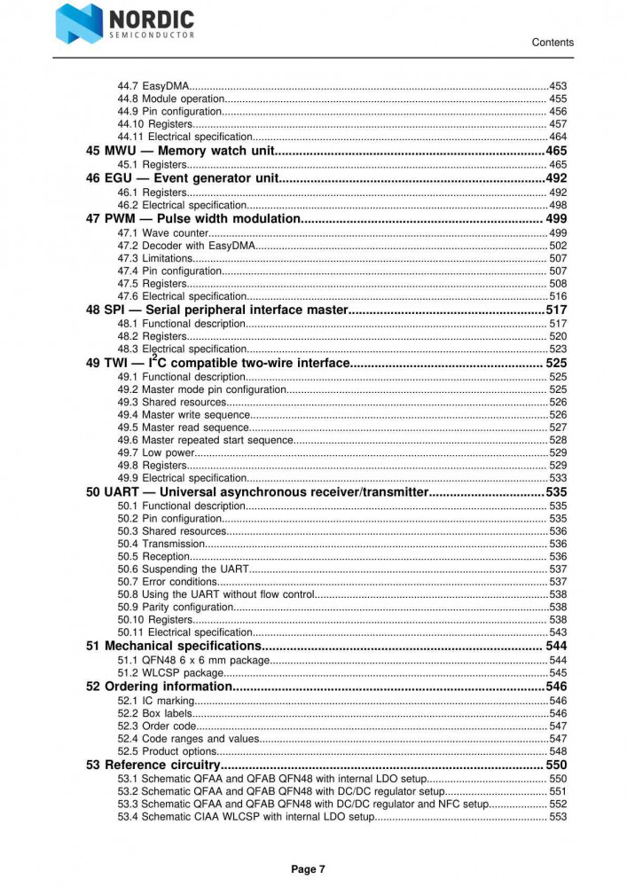 nRF52832 product specification preview 7