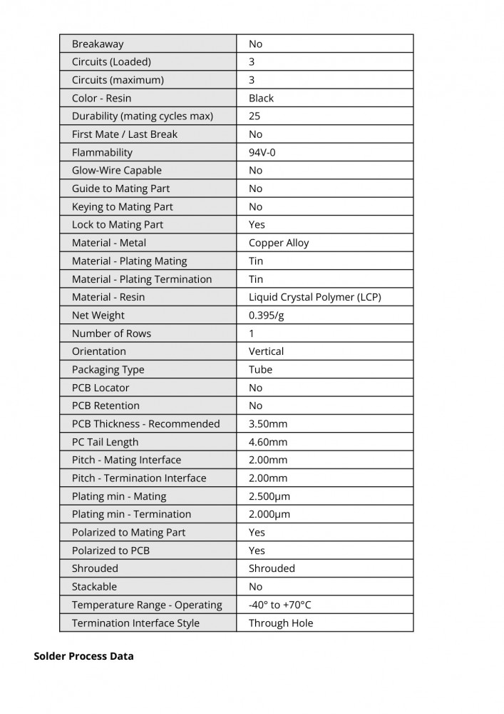 Molex Milli-Grid specification page 3