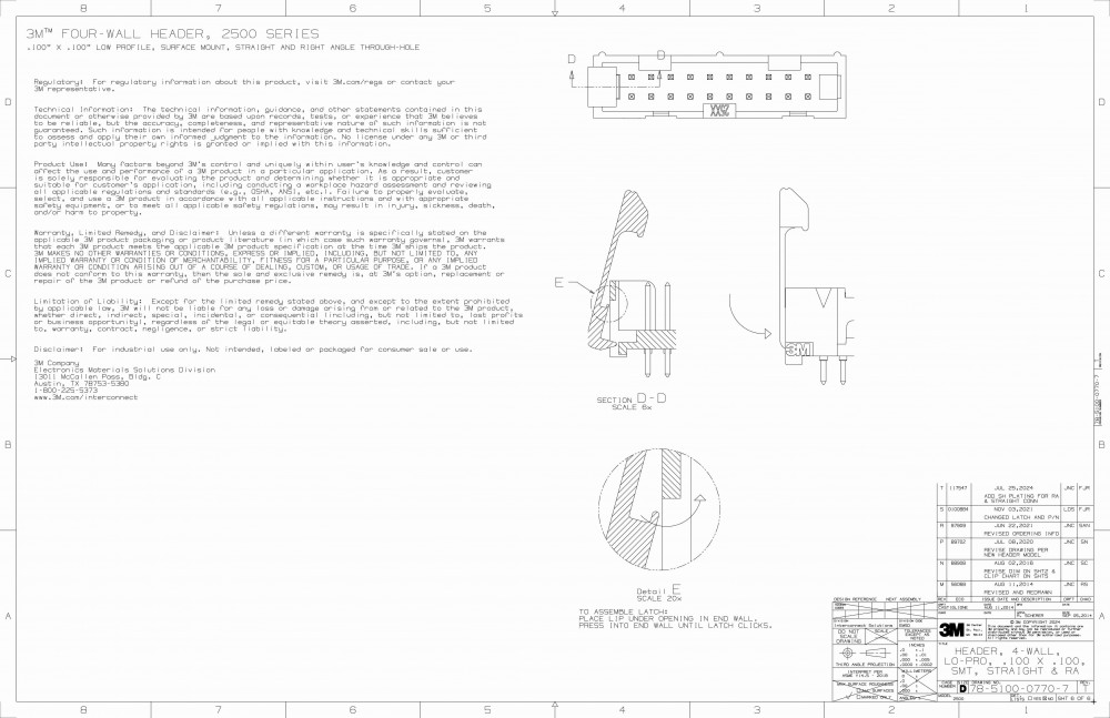 3M 3505 series technical document page 6