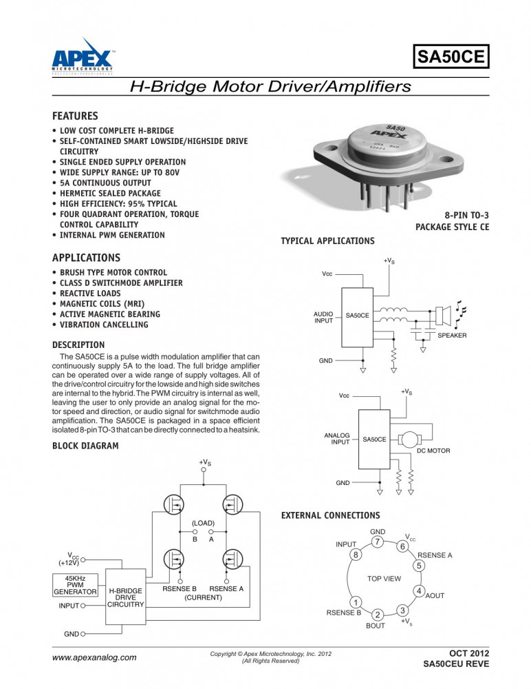 SA50 datasheet page 1 preview