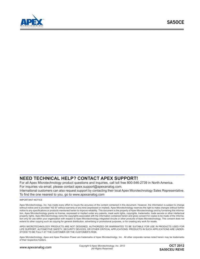 SA50 datasheet page 5 preview