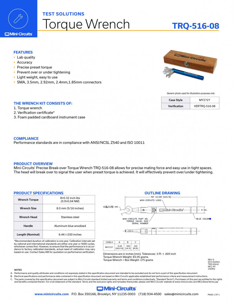TRQ-516-08 product document image