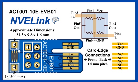ACT001-10E-EVB01 product document image, page 1