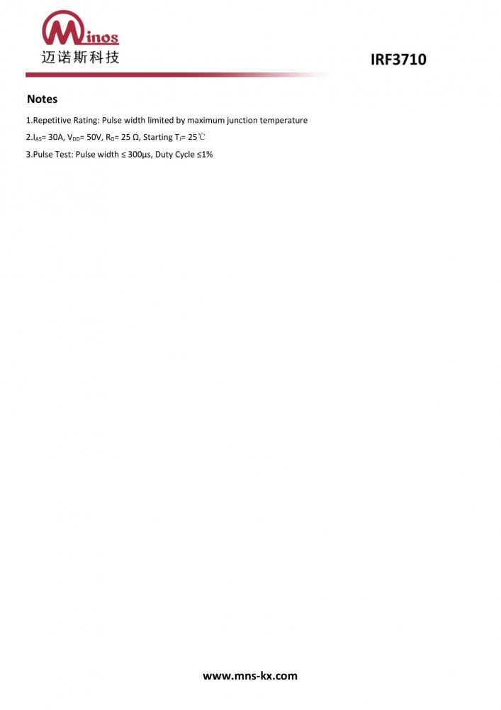 IRF3710 datasheet page 3