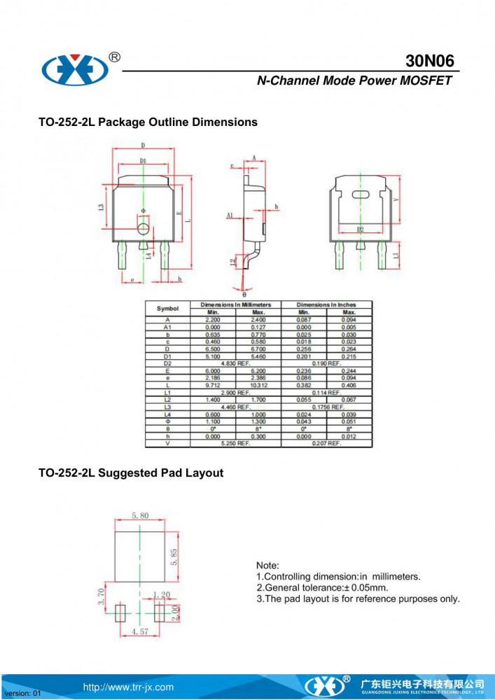 JUXING 30N06 datasheet page 3