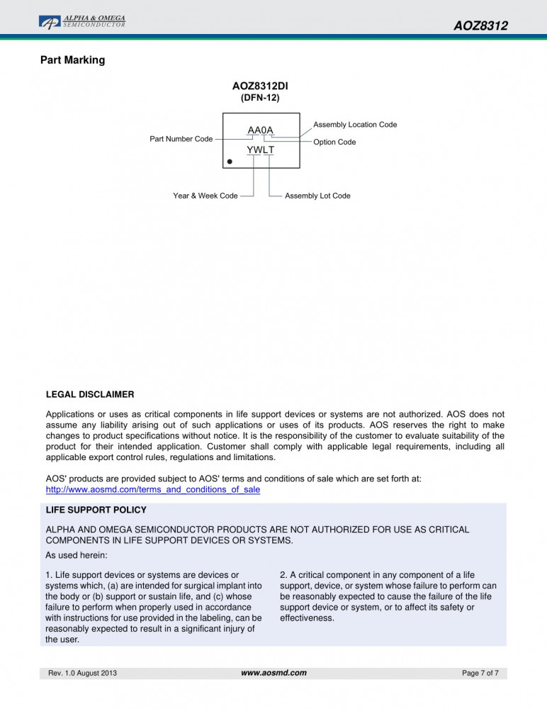 AOZ8312DI datasheet page 7