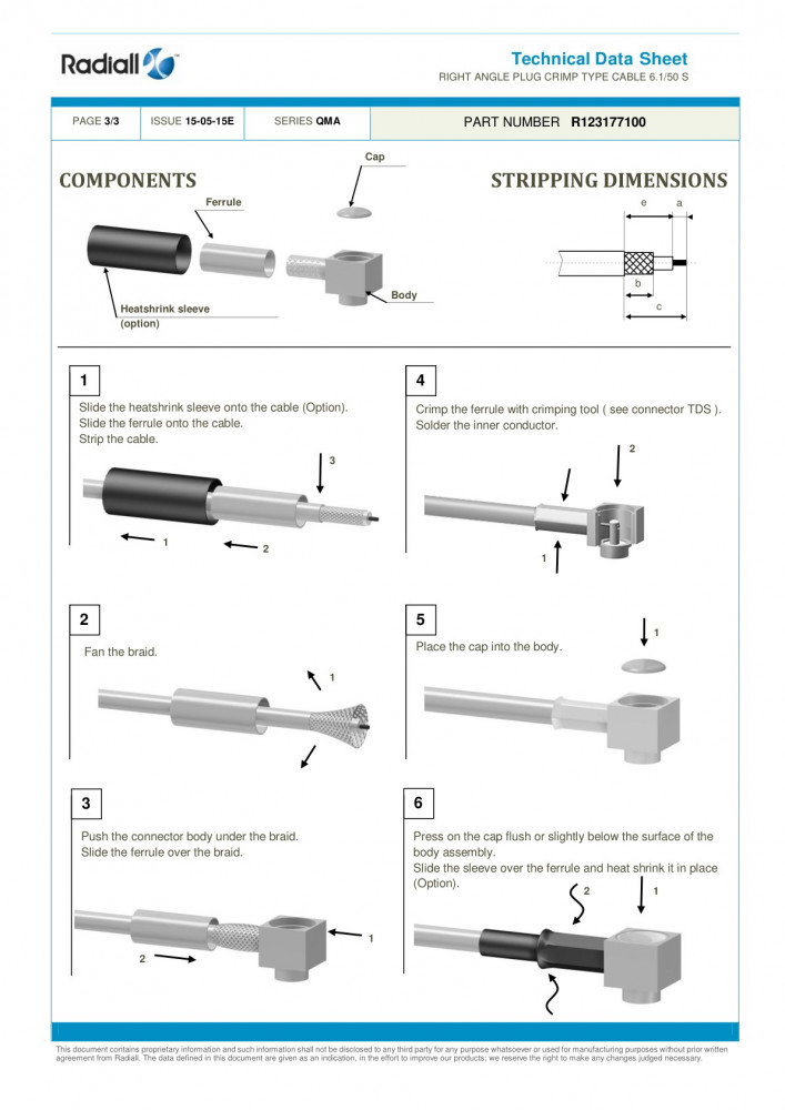 Radiall R123177100 QMA datasheet page 3