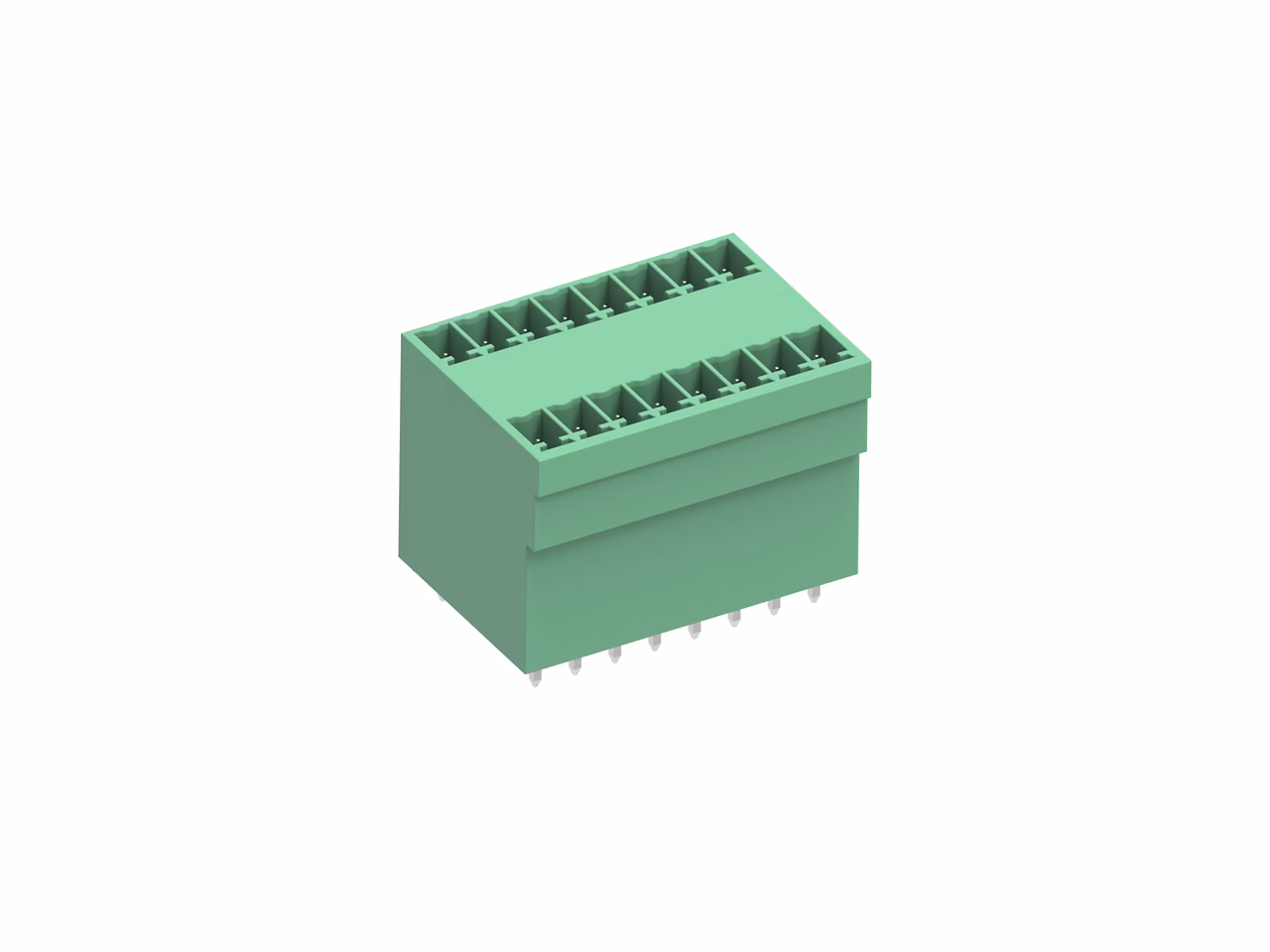 3.50mm Pitch Eurostyle Vertical Plug, with Retention Screws and Standard Imprinting, Rear Wire Entry, Gold (Au) Plated, Black, 19 Circuits