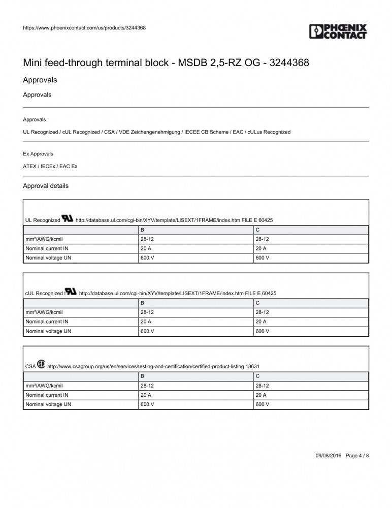 Phoenix Contact 3244368 technical document page 4