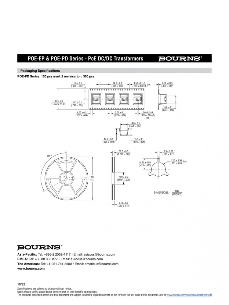 Bourns POE012-PD13050S datasheet page 7