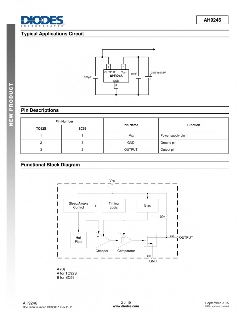 AH9246 datasheet page 2