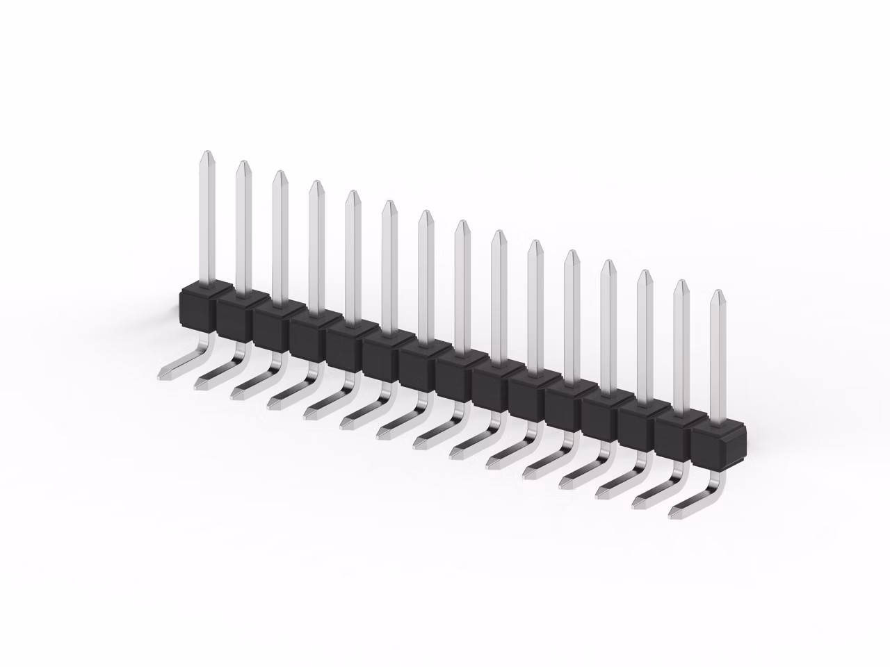 KK 254 Breakaway Header, Right-Angle Surface Mount Compatible, 15 Circuits, Tin (Sn) Plating, Mating Pin Length 8.23mm, Bag for sale