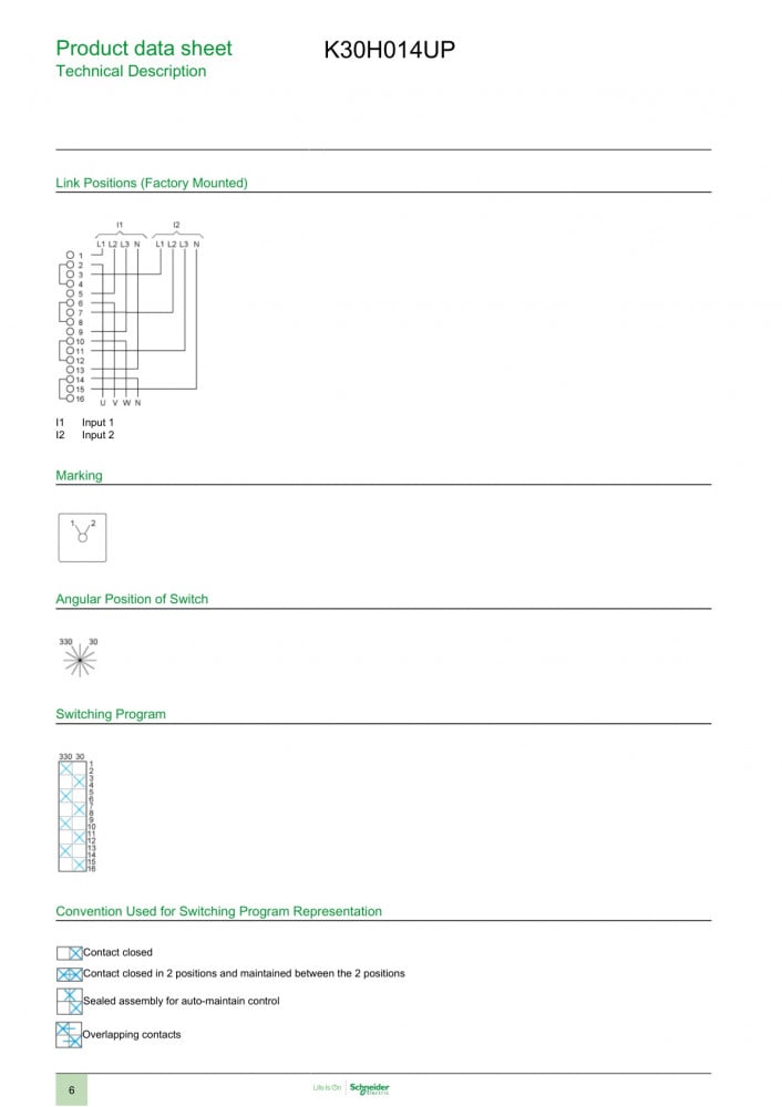 K30H014UP technical document page 6