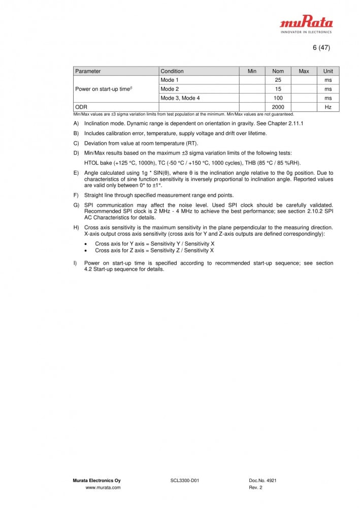 SCL3300-D01 datasheet page 6
