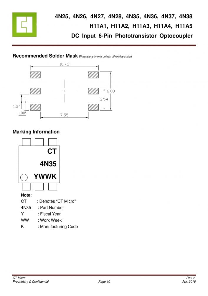 CT MICRO 4N25 datasheet page 10