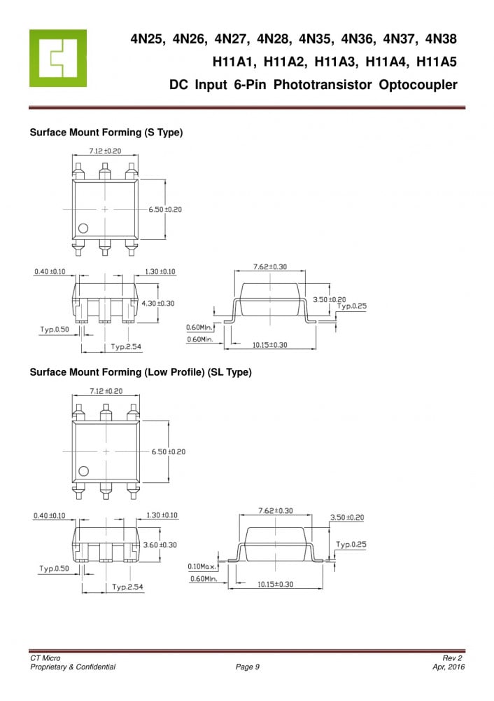 CT MICRO 4N25 datasheet page 9