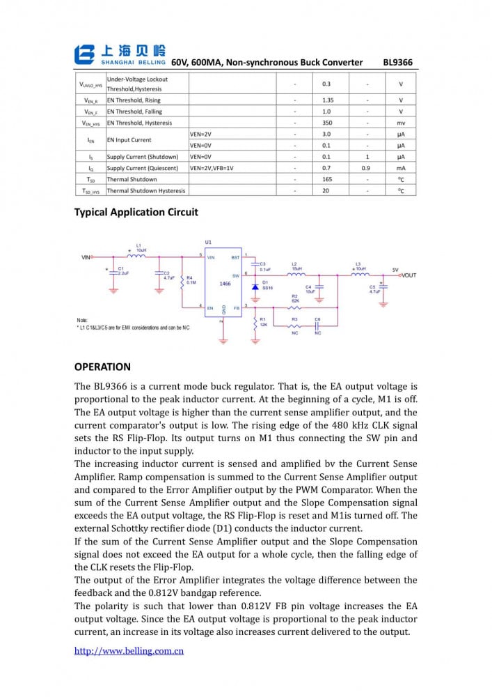 BL9366 datasheet page 4