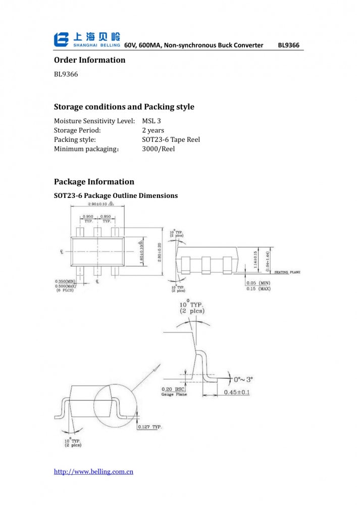 BL9366 datasheet page 7