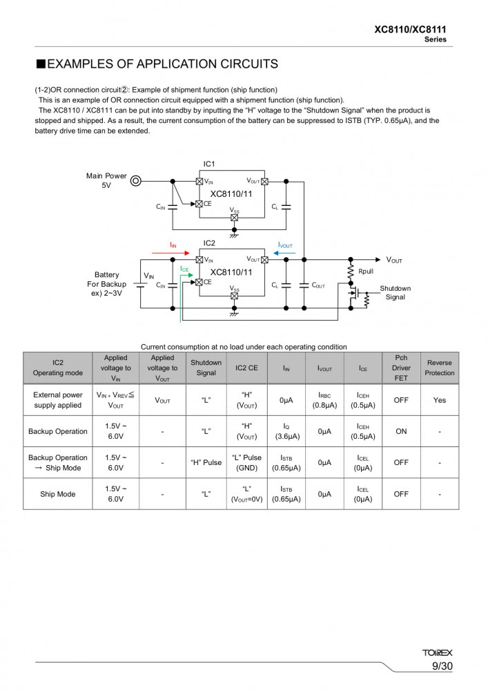 XC8110AA010R-G datasheet page 9