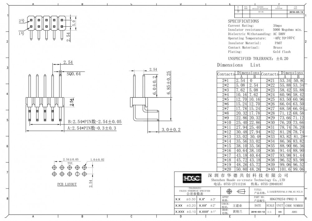 HDGCPH254-PW02-20 technical drawing