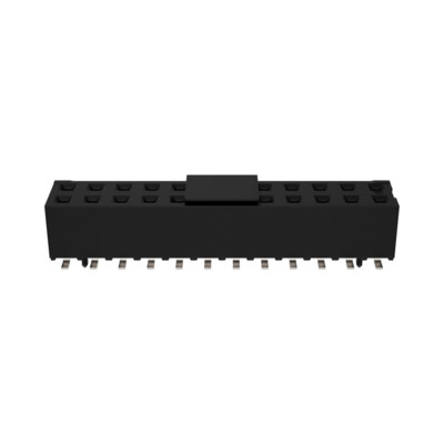 Milli-Grid Vertical Receptacle, 2.00mm Pitch, Dual Row, Surface Mount, Top/Bottom Entry, with Press-fit Plastic Pegs, with Cap, Tube, 0.38µm Gold (Au) Plating, 24 Circuits, Lead-Free for sale