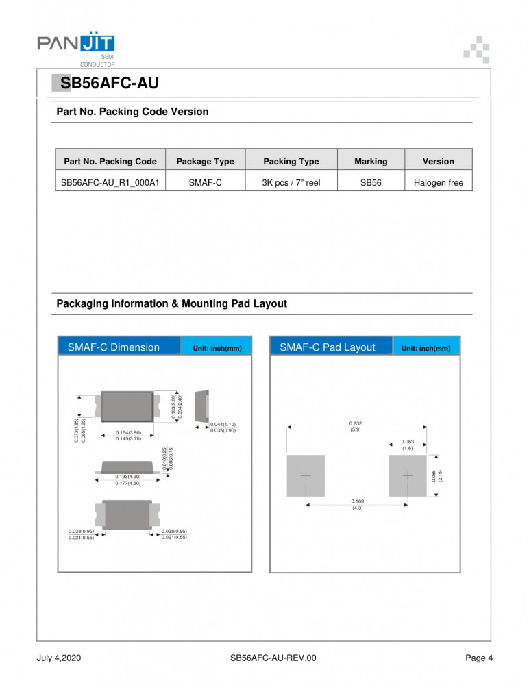 SB56AFC-AU datasheet page 4