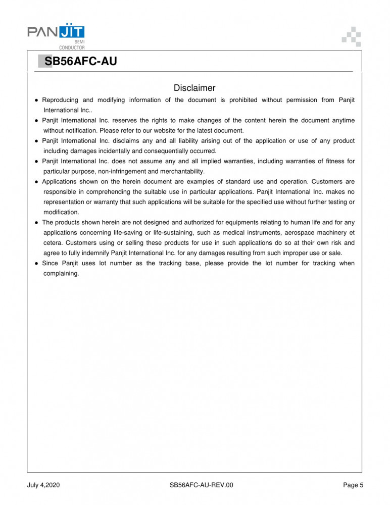 SB56AFC-AU datasheet page 5