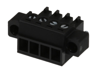 3.81mm Pitch Eurostyle Horizontal Plug, with Retention Screws, 4 Circuits for sale