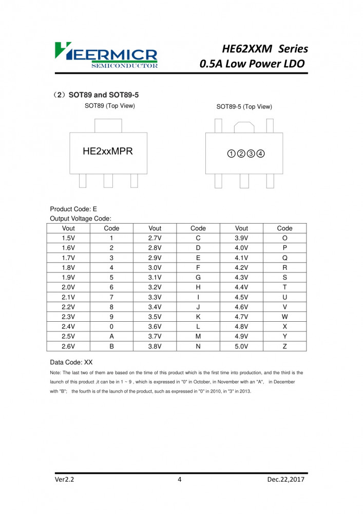HE6233MPR datasheet page 4
