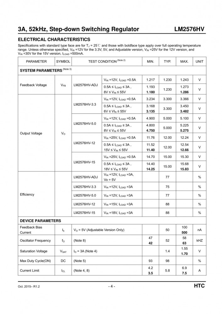 LM2576HVR-15 datasheet page 4