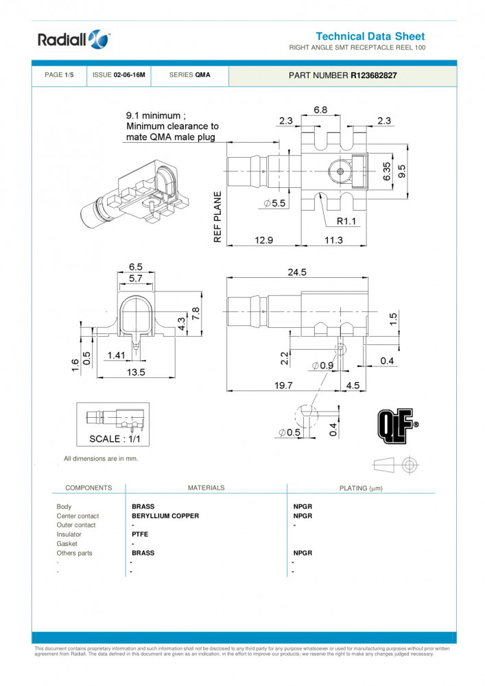 R123682827 QMA product document, page 1