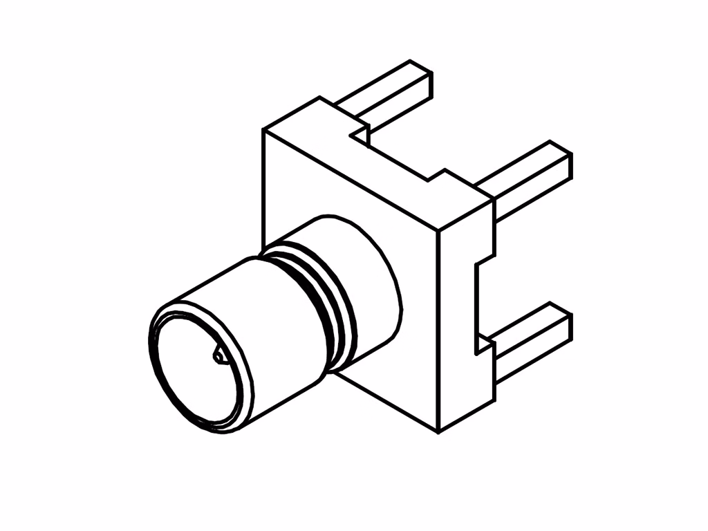 SMB Plug, Right-Angle, Crimp, LMR-100, RG-174, RG-188 and RG-316 Cable, Die Cast Body, Gold (Au) Plated, 50 Ohms