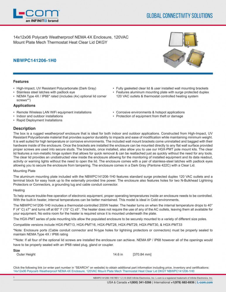 NBWPC141206-1H0 product documentation page 1