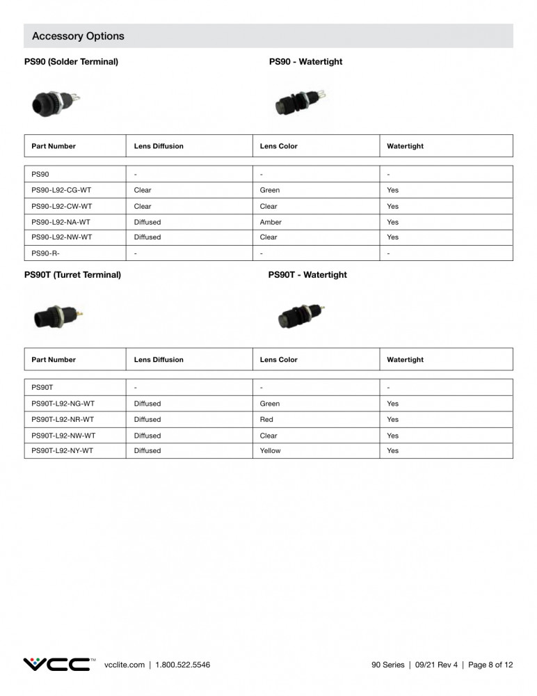 VCC 90 Series datasheet page 8