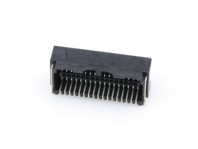2.00mm Pitch I/O PCB Receptacle, Upright-Style, Phosphor Bronze Shell, 10 Circuits