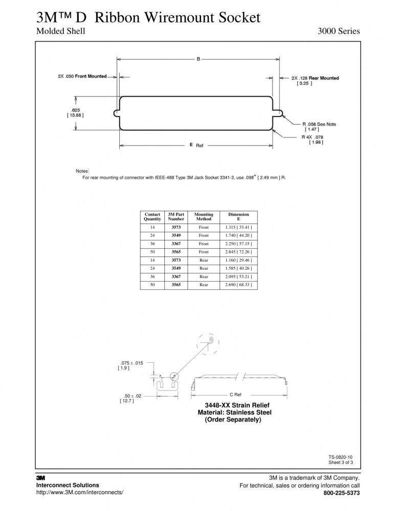 3M M7UUK-3610K technical document page 3