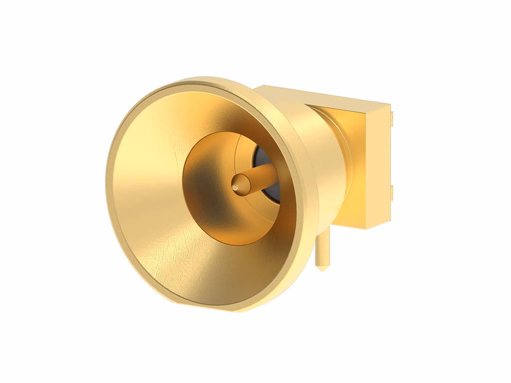 SMP-MAX Plug, Straight, Smooth Bore, Catchers Mitt, PCB, Vertical Surface Mount Technology, Tray, 50 Ohms