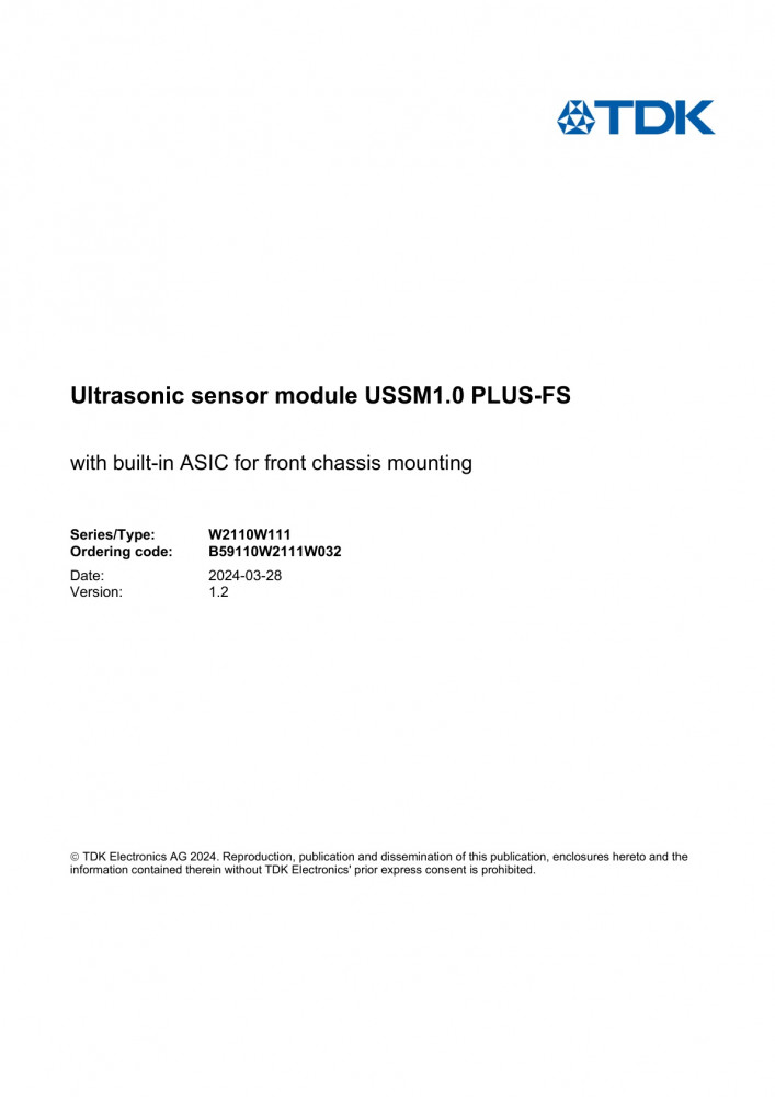 B59110W2111W032 technical document page 1