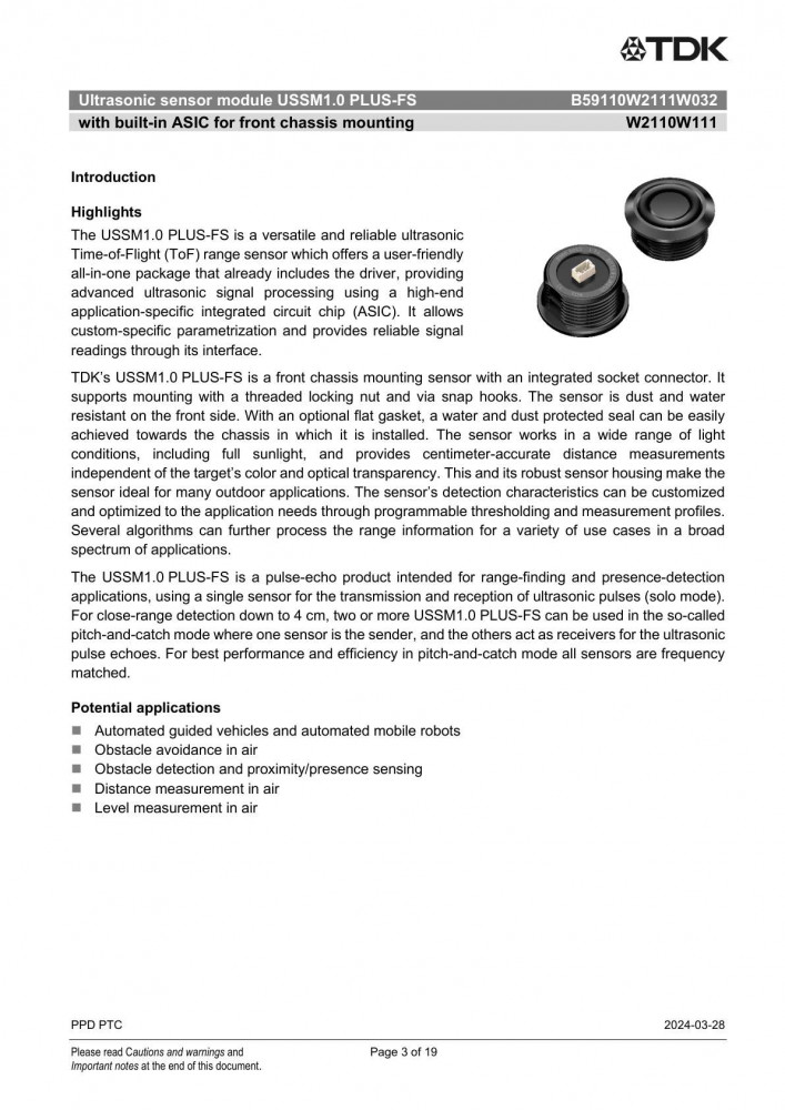 B59110W2111W032 technical document page 3