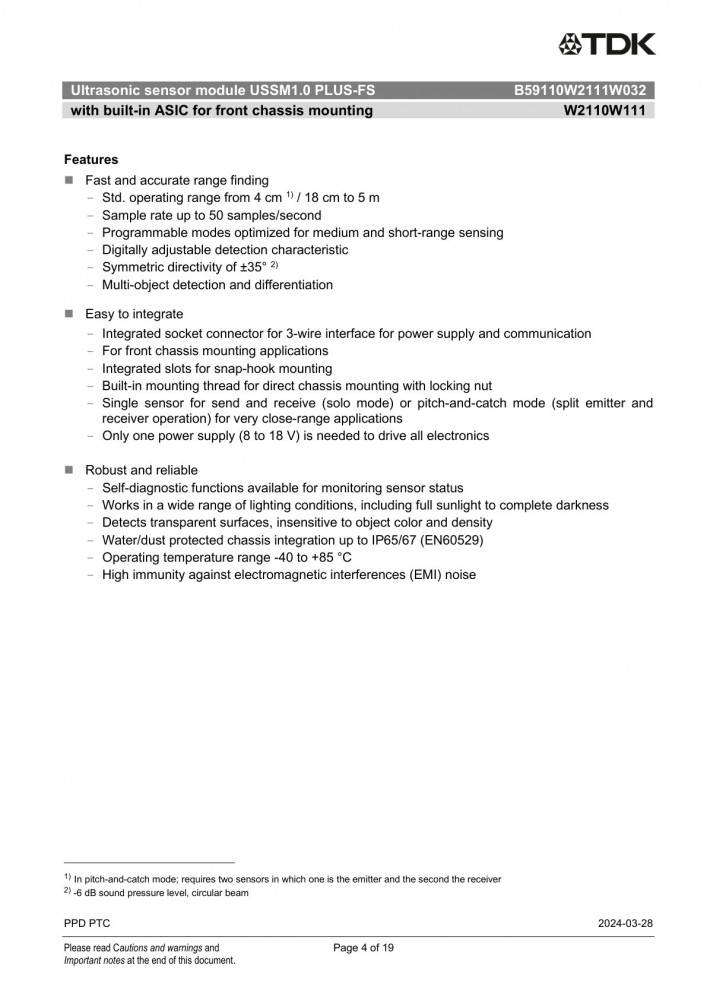 B59110W2111W032 technical document page 4